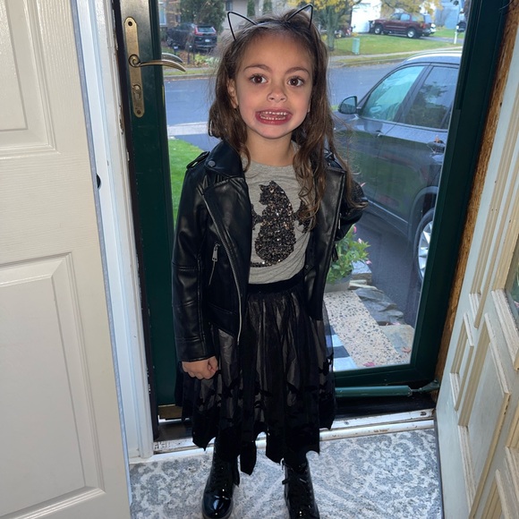 GAP | Shirts & Tops | Halloween Gapkids Girls Xs 45 Grey Long Sleeve W ...